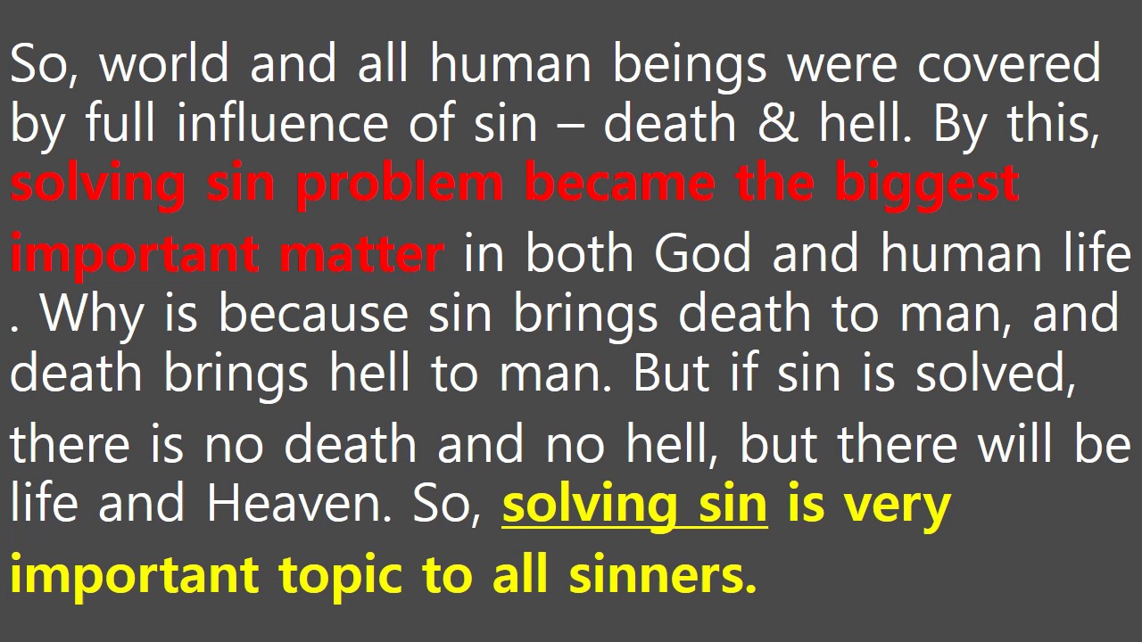 Birth of Sin and its forgiveness system 2017 4 2 죄 탄생과 그 용서 시스템 Fiji ...