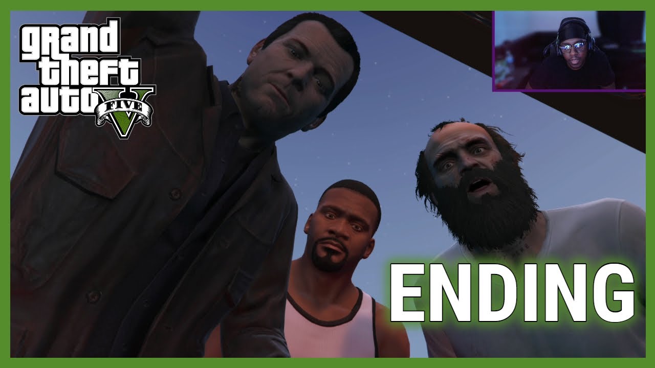 THE END OF GRAND THEFT AUTO V MICHAEL TREVOR & FRANKLIN! - Grand Theft ...