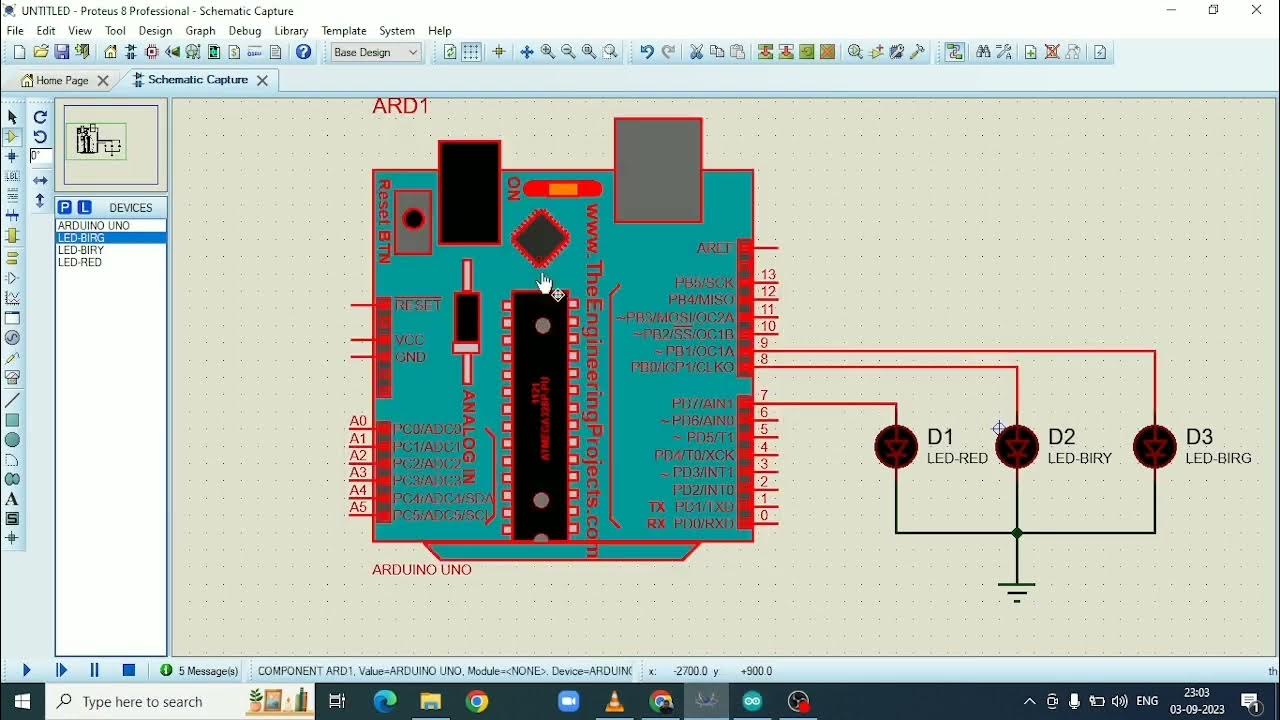 02. Arduino traffic light implementation using proteus - YouTube
