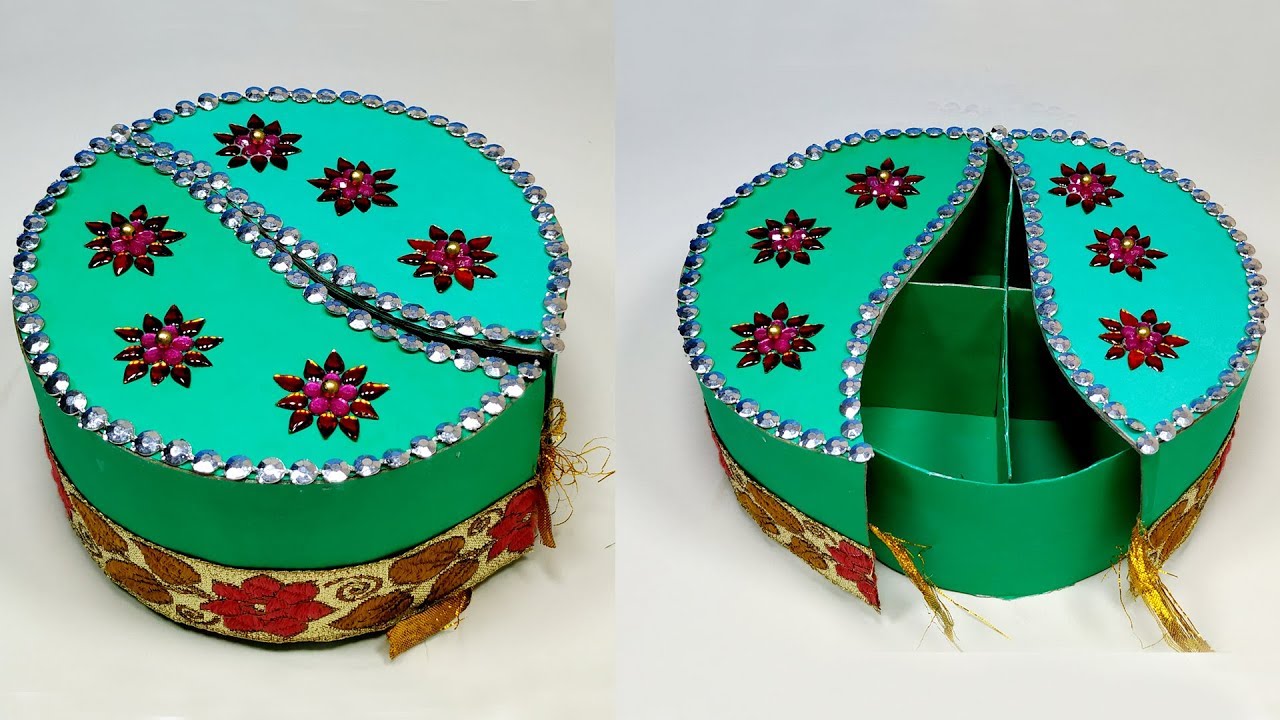 How to Make Very Beautiful Paper Gift Box | DIY Box | Jewelry Box ...