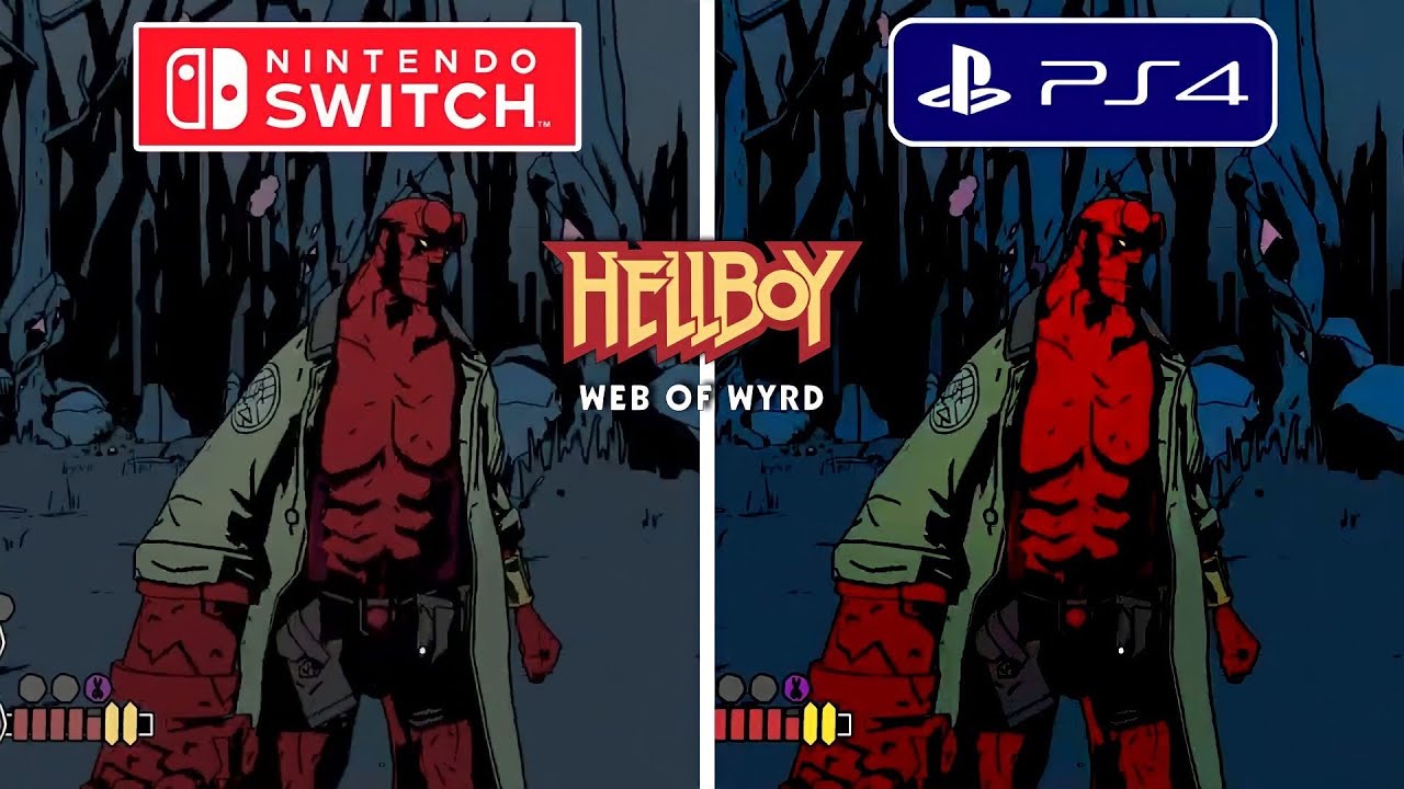 Hellboy Web of Wyrd PS4 vs Nintendo Switch Graphics Comparison - YouTube