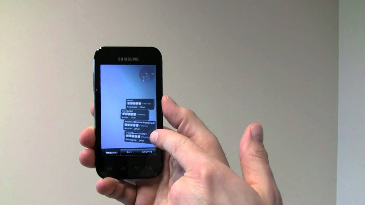 Augmented Reality Search with Yelp's Monocle Feature - YouTube