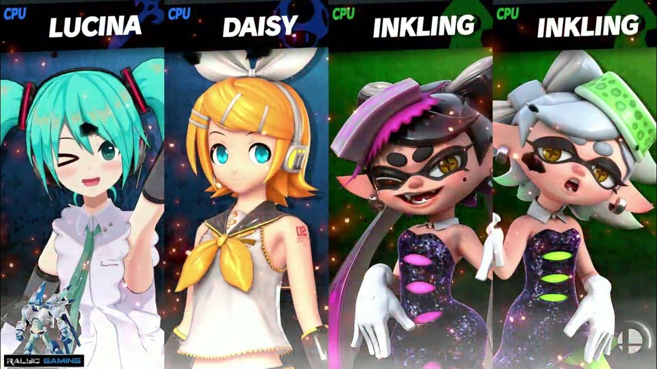 Miku & Rin vs Callie & Marie - YouTube