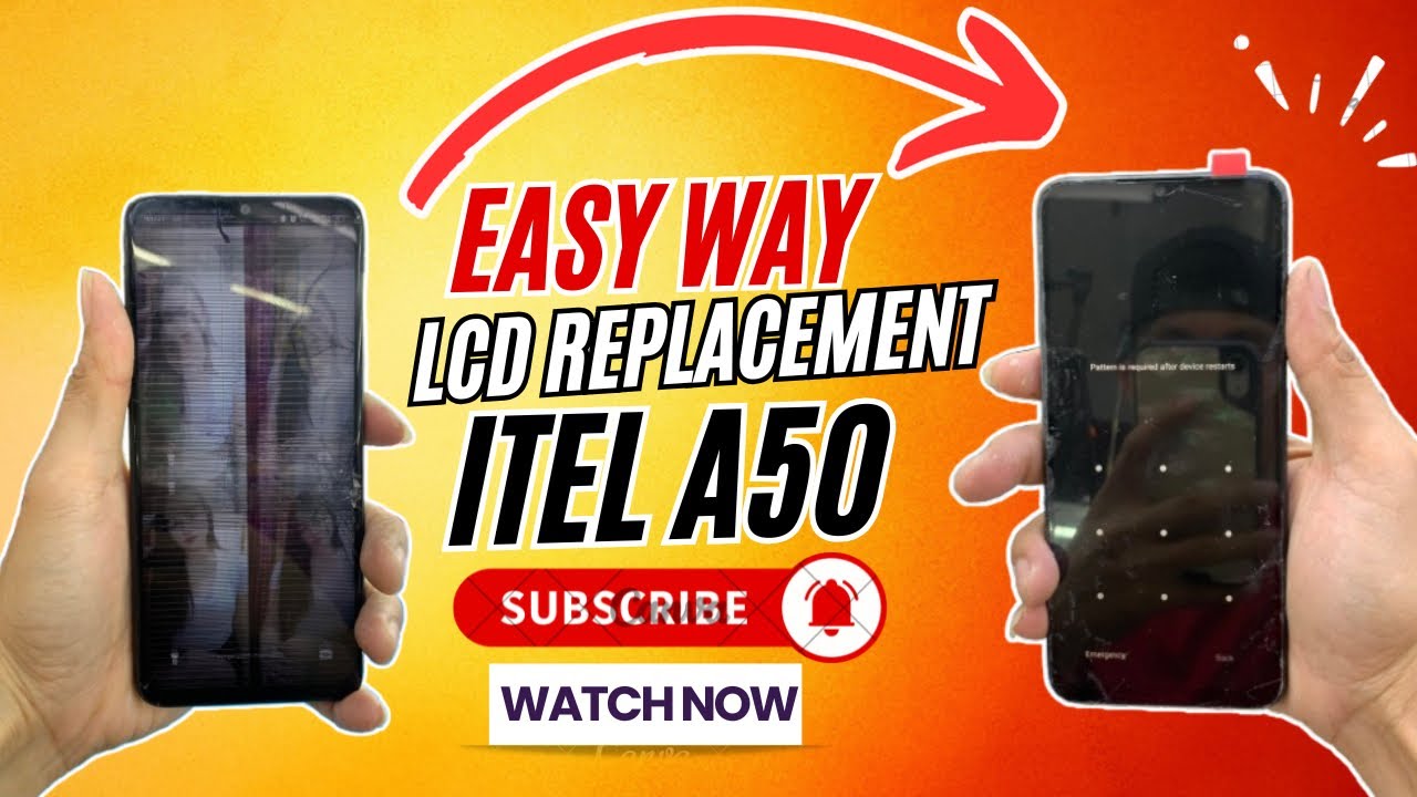 Itel A50 LCD Screen Replacement | how to Replace itel A50 LCD - YouTube