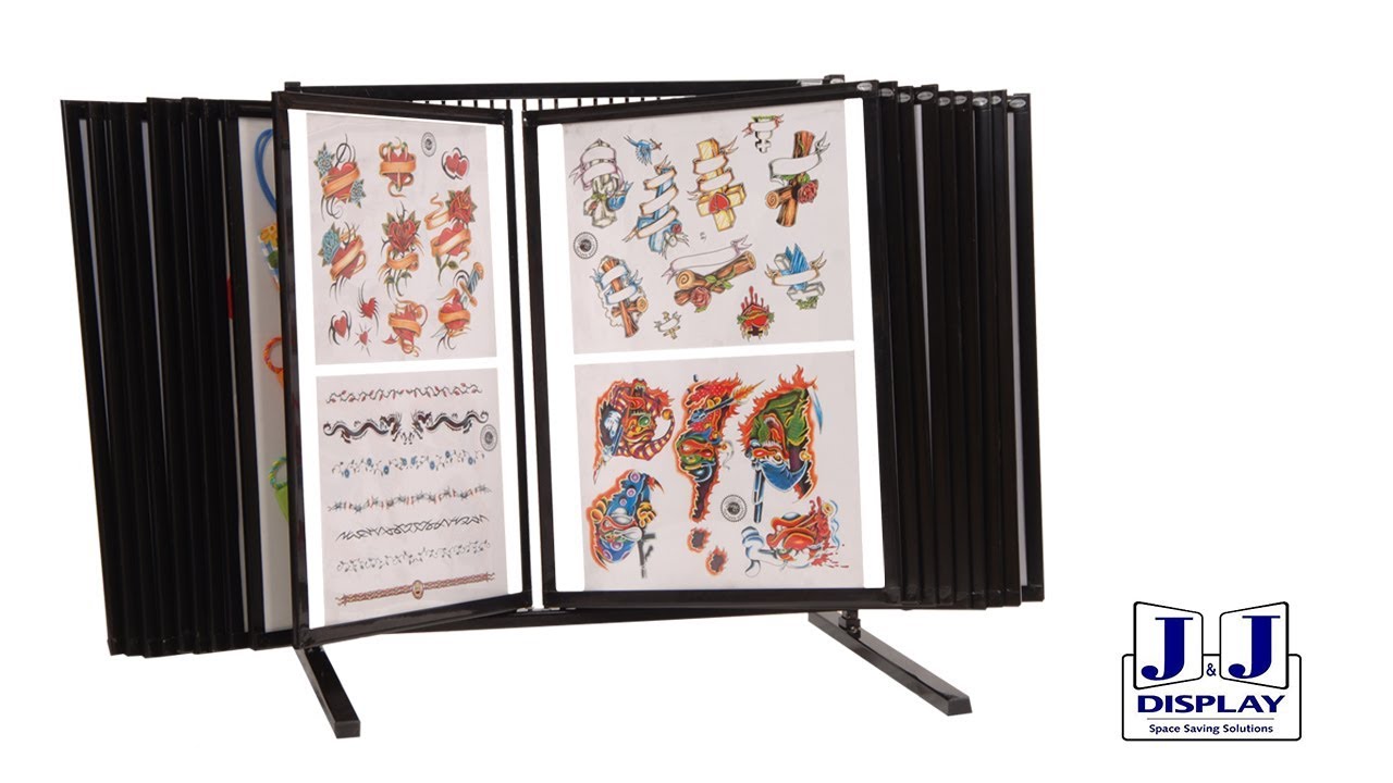 Tattoo Flash Racks - Double Decker Tattoo Flash Racks - YouTube