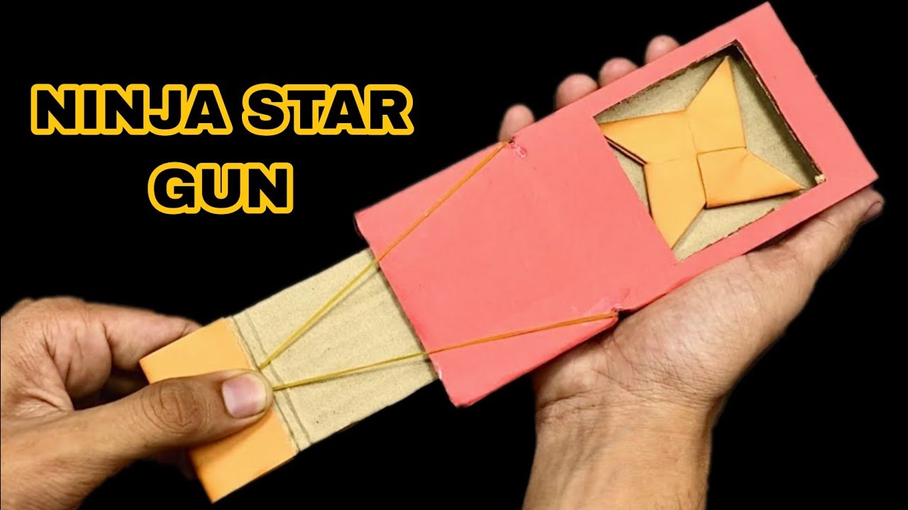 Ninja Star Shooter | How to Make Ninja Star Shooter | Paper Gun | How ...