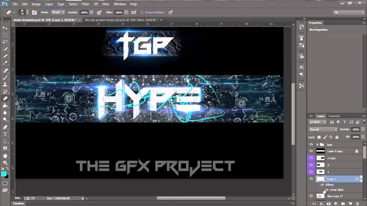 Hype banner speedart GFX - YouTube