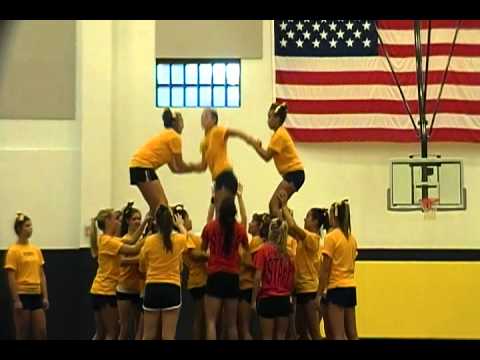 First stunt group pyramid. - YouTube