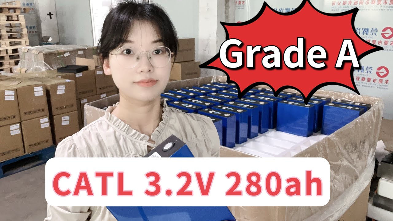 Grade A CATL 3.2V 280ah lifepo4 cell - YouTube
