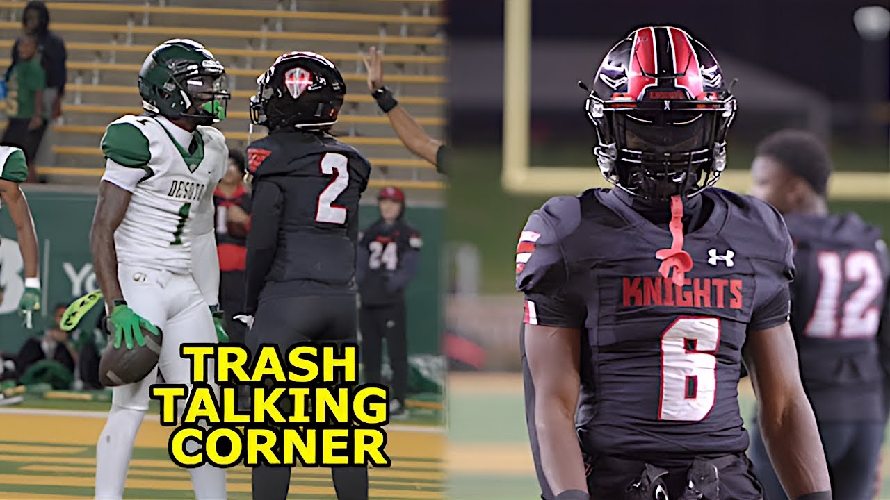 JOHNTAY COOK SILENCES TRASH TALKING CORNER!! Desoto vs Harker Heights 4th RD TXHSFB Playoffs ...
