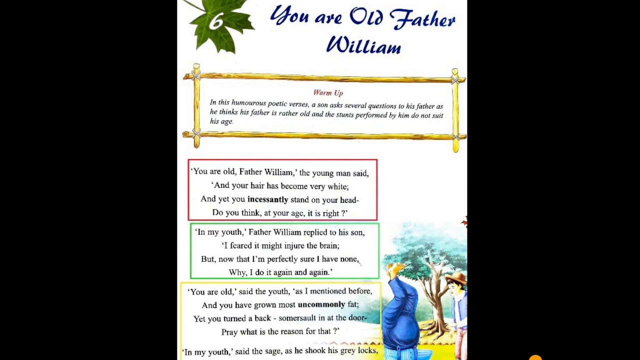 You are Old Father William (part 2) - YouTube