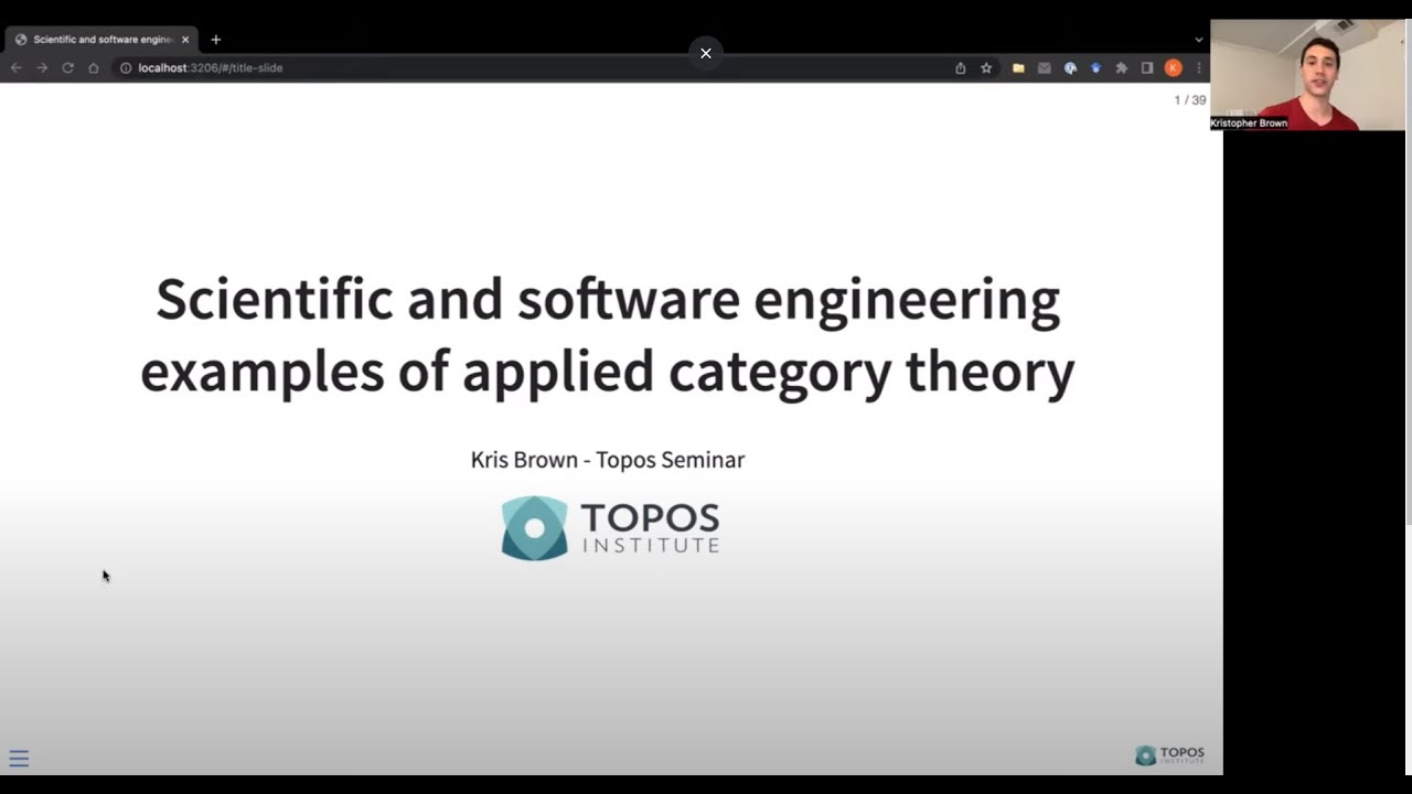 Kris Brown: Scientific and software engineering examples of applied category theory - YouTube