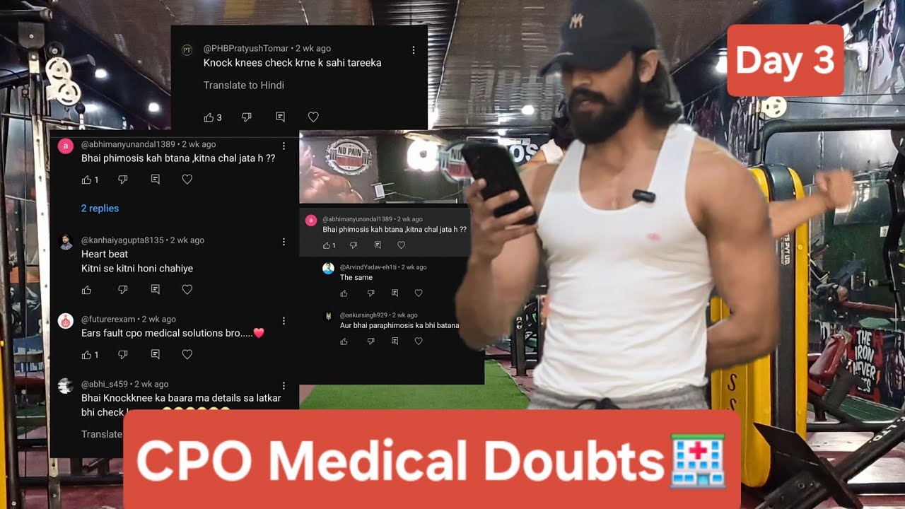 SSC MEDICAL DOUBTS || SSC CPO Mains 2024 || CPO Medical Test #cpo2024 ...