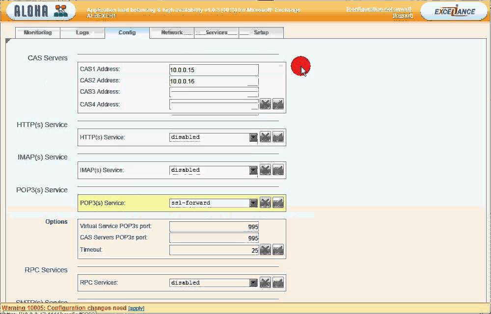 Aloha Load Balancer for Exchange 2010 - Options de configuration - YouTube