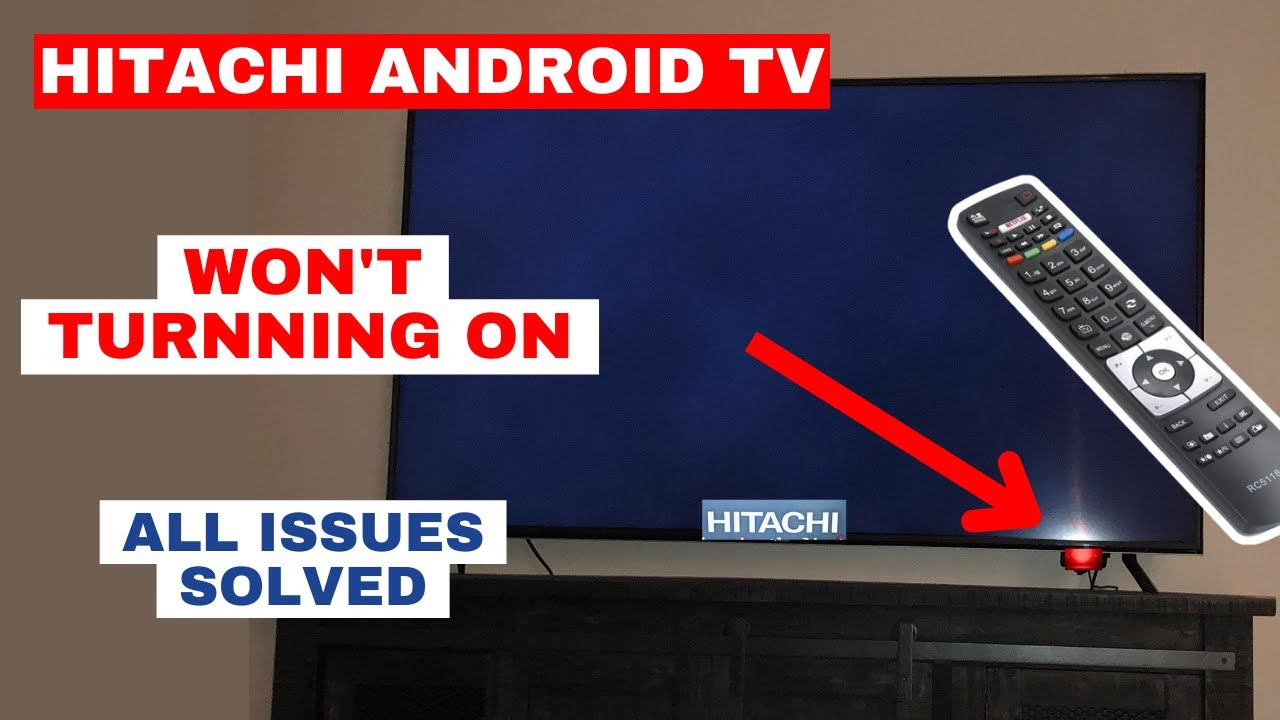 How to Fix Hitachi TV Not Turning On | Red Light Issues - YouTube