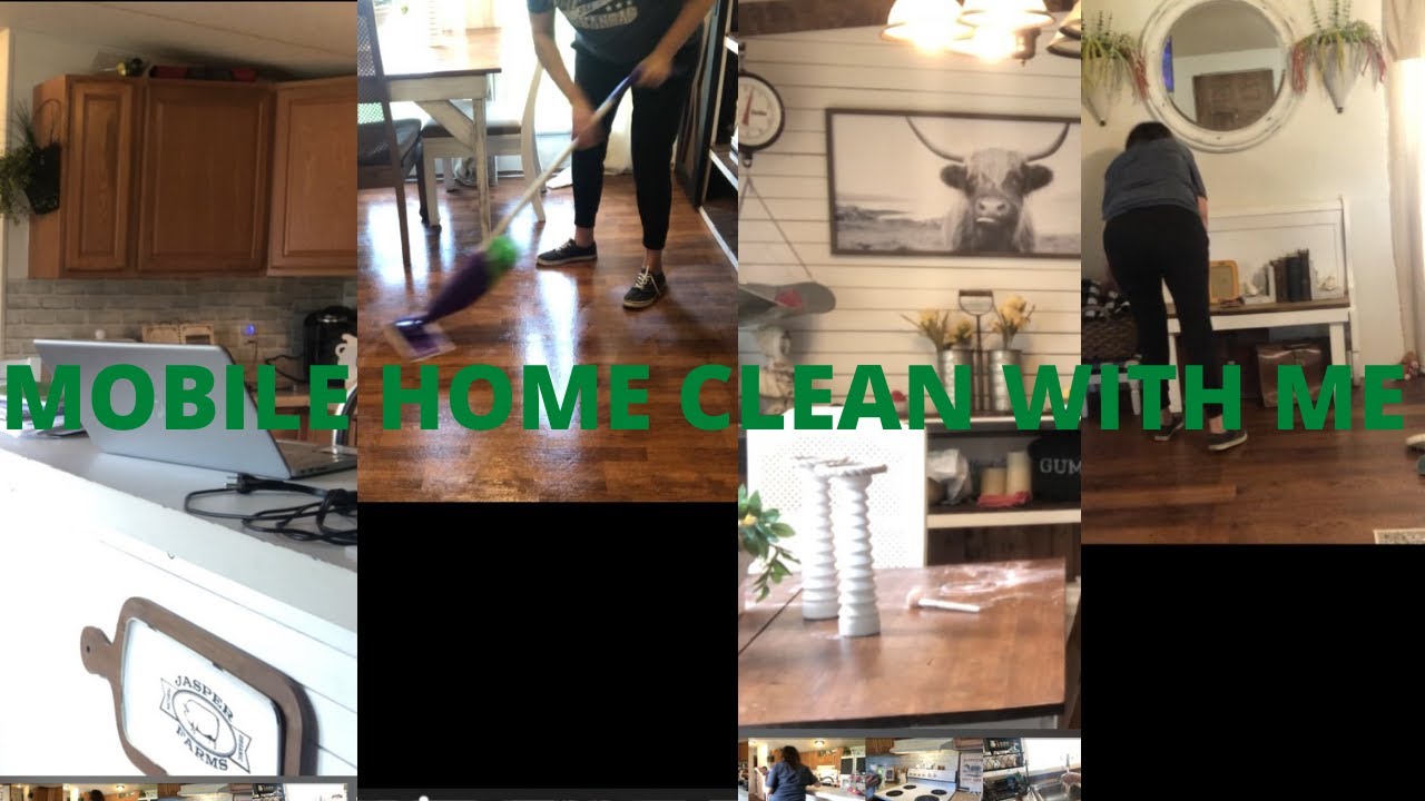 Mobile Home clean with me - YouTube