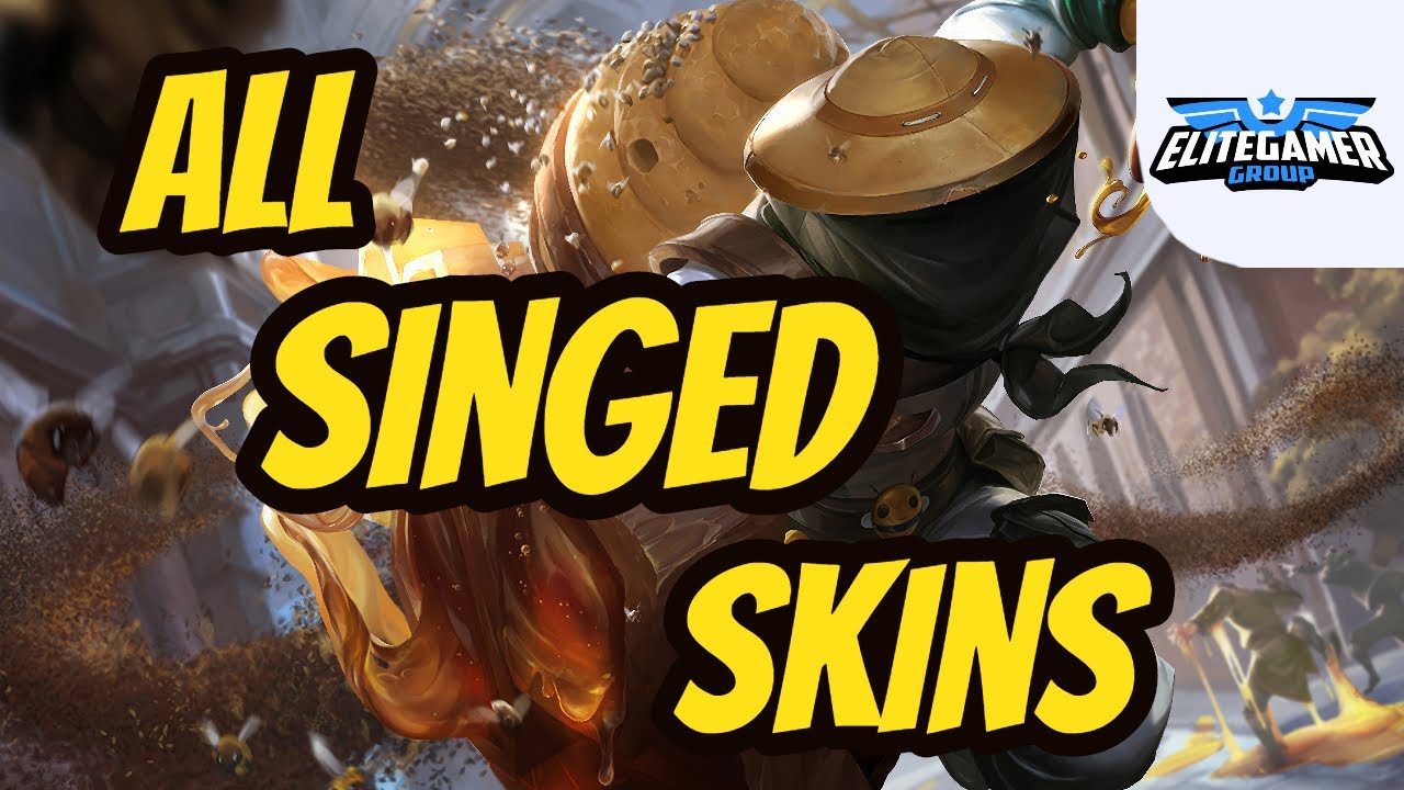 All Singed Skins Spotlight League of Legends Skin Review - YouTube