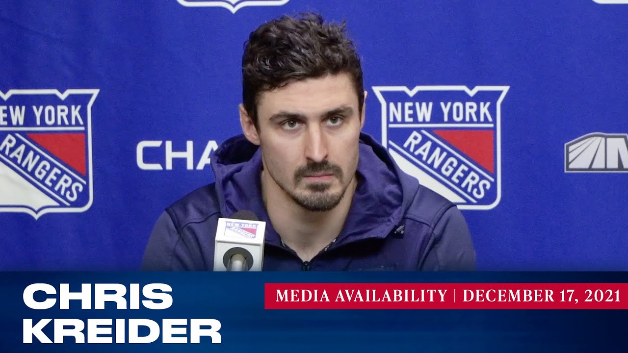 New York Rangers: Chris Kreider Postgame Media Availability | Dec. 17 ...