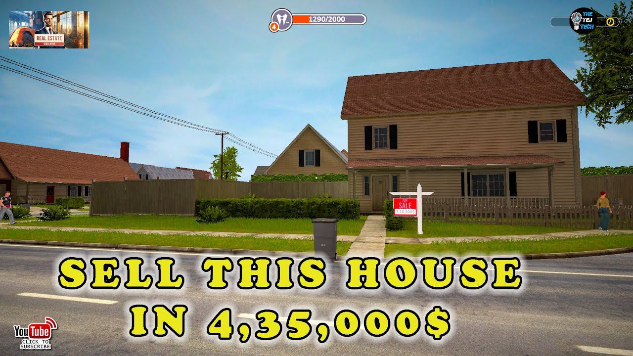 SELL THE HOUSE IN 4,35,000 $ IN REAL ESTATE SIMULATOR - YouTube