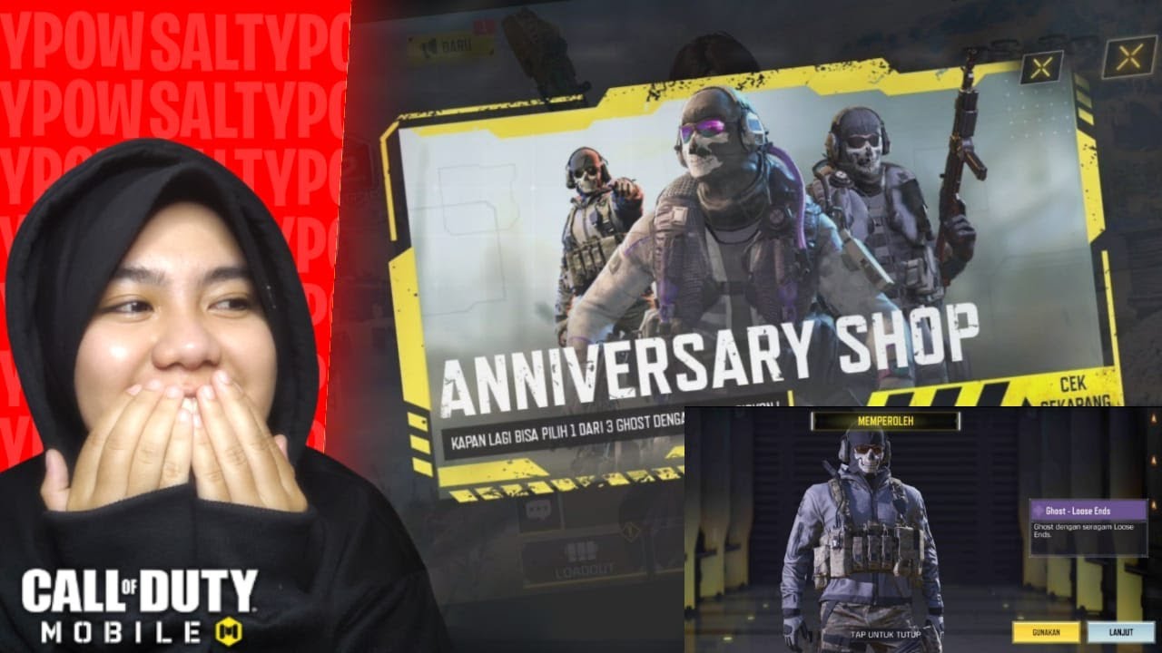 PENJELASAN EVENT ANNIVERSARY SHOP BUAT SKIN GHOST - CODM INDONESIA ...