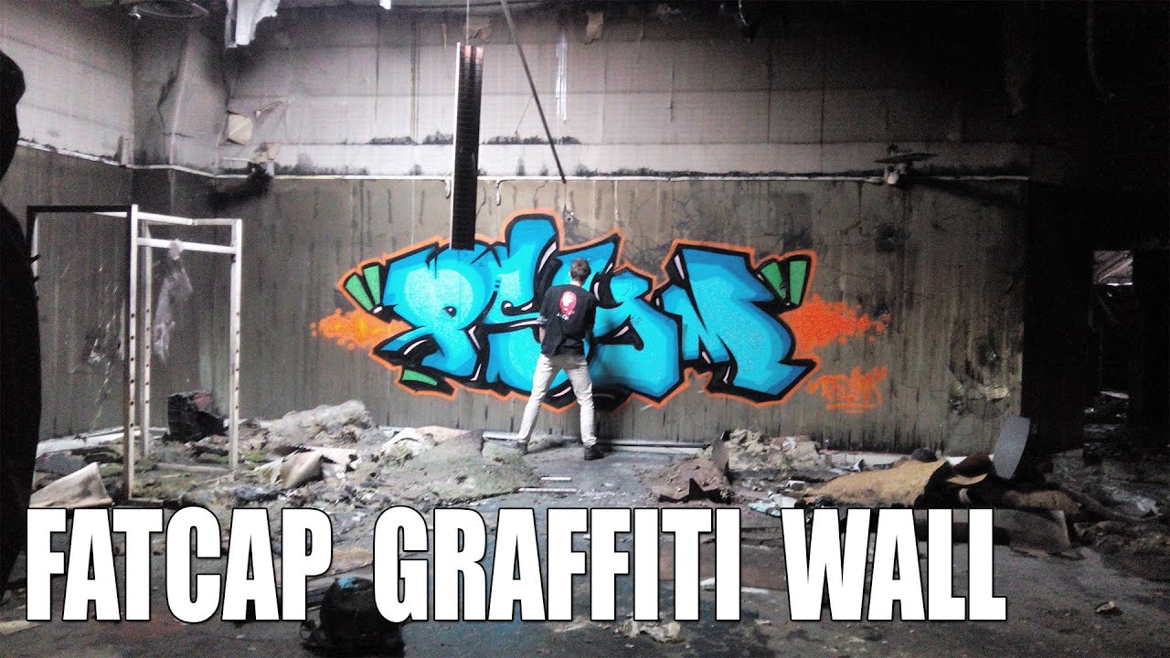 Graffiti wall fatcap bombing // Graff sur mur "PSYM" [HD 1080] - YouTube