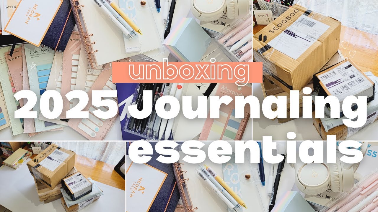 🎀 Unboxing My Ultimate 2025 Journaling Essentials | Minimal, Affordable ...