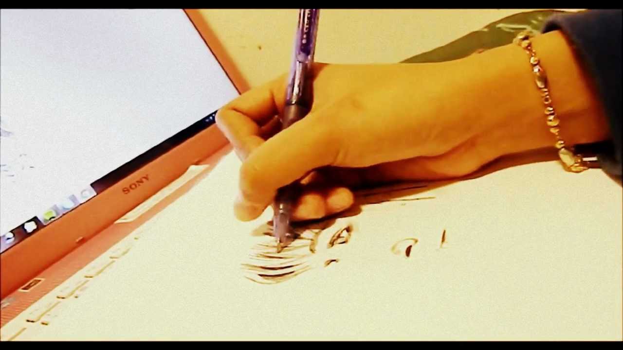 Lukisan Orang Termenung (Speed Drawing) - YouTube