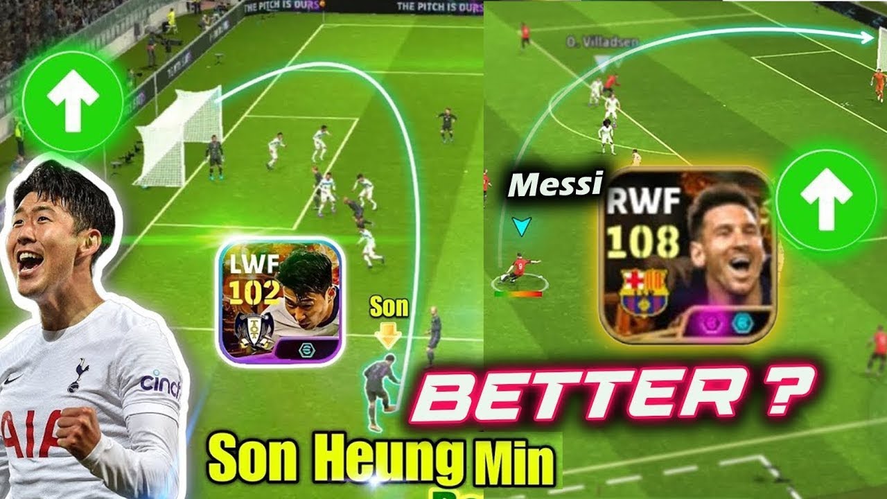 Messi BLITZ CURLER VS SON： WHO'S BEST🤔Blitz Curler In efootball ...
