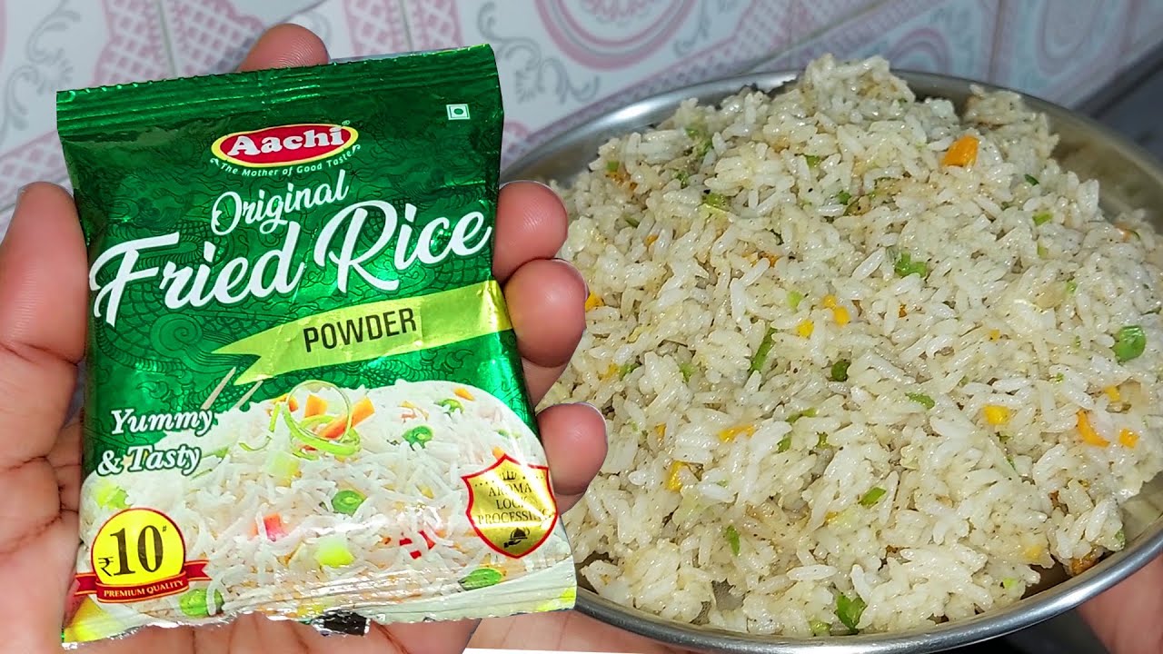 Aachi ಫ್ರೈಡ್ ರೈಸ್ ಮಸಾಲದಲ್ಲಿ ಫ್ರೈಡ್ ರೈಸ್ ಮಾಡುವ ವಿಧಾನ/aachi fried rice in ...