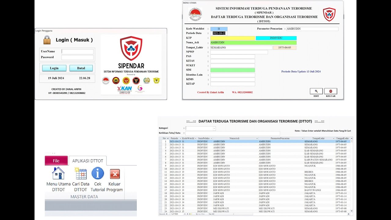 APLIKASI SISTEM INFORMASI TERDUGA PENDANAAN TERORISME ( SIPENDAR ...