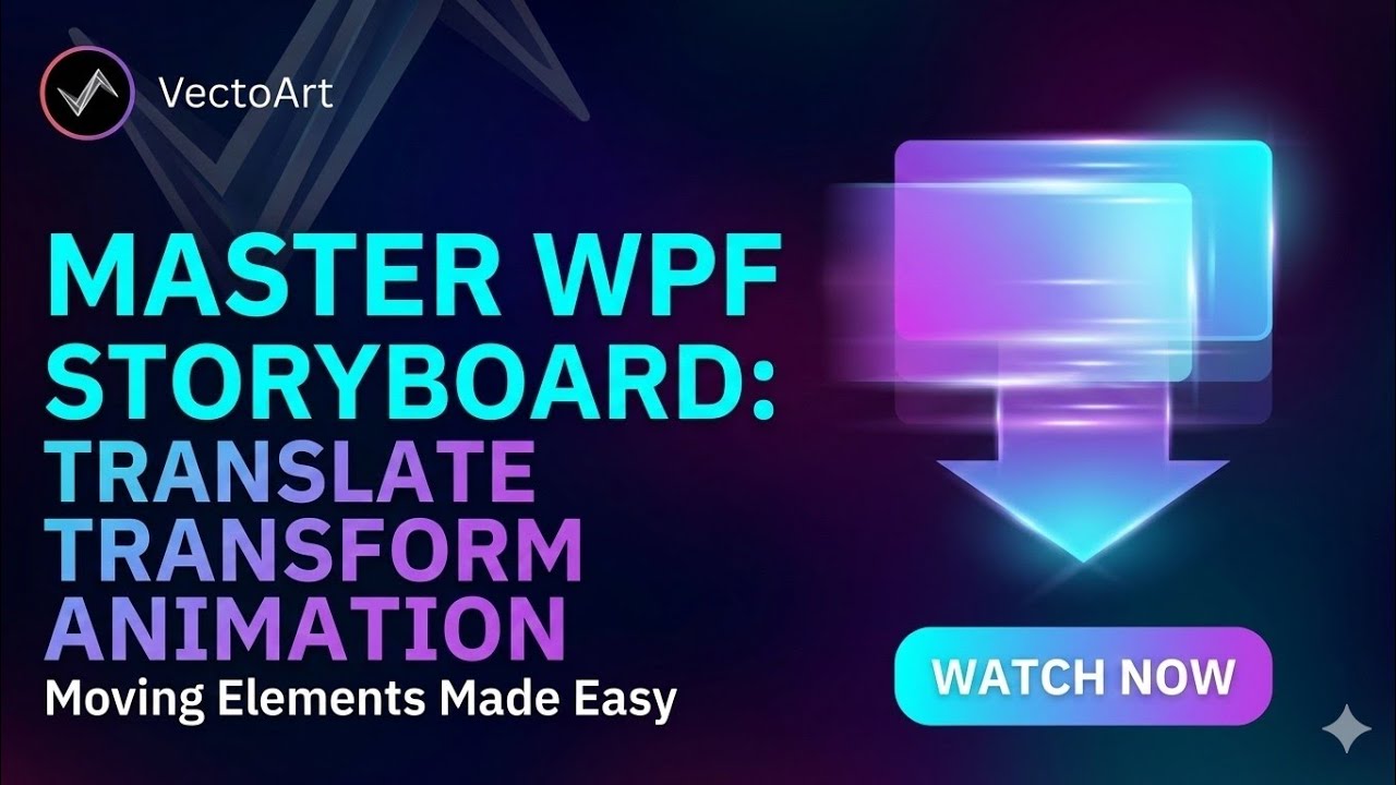 WPF Storyboards: Moving Elements with Storyboards | TranslateTransform Animation in WPF - YouTube