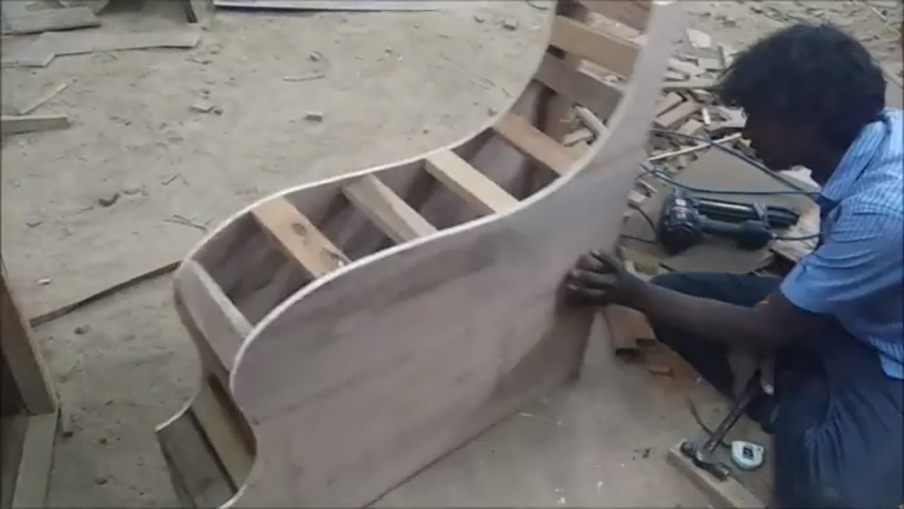 How to make Import model sofa wooden panel making video || New Model ...