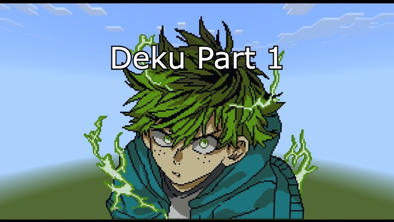 Minecraft Pixel Art Tutorial - Deku Part 1 - YouTube