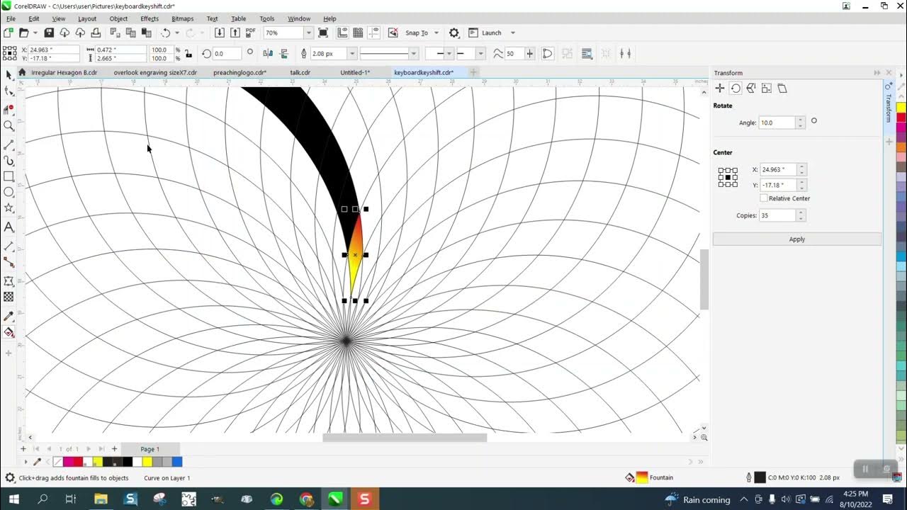 Corel Draw Tips & Tricks Ctrl + R Part 5 - YouTube