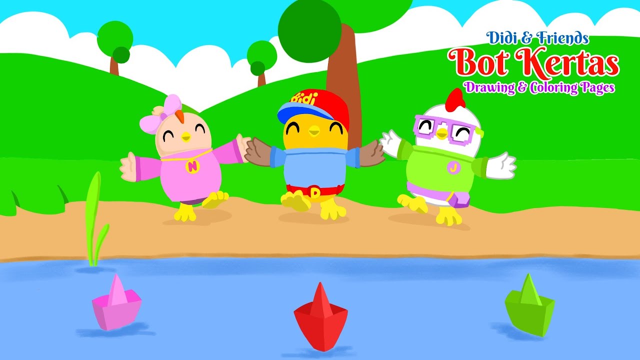 Didi And Friends Bot Kertas | Didi Lagu Baru | Drawing & Coloring Pages ...