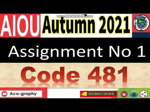 AIOU Code 481 Solved Assignment No.1 Autumn 2021 || Subject: Auditing || Level: Bachelor/BA ...