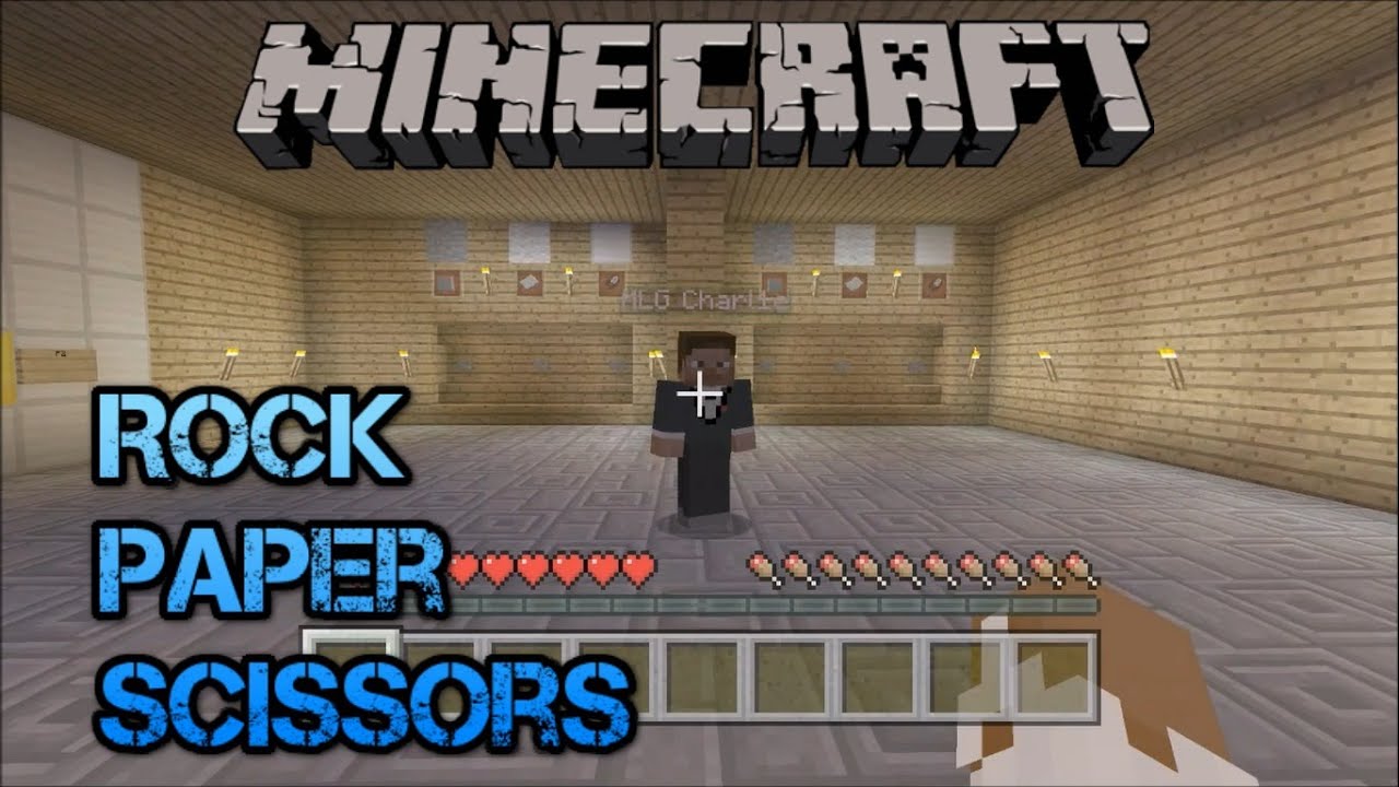Minecraft Rock Paper Scissors - YouTube