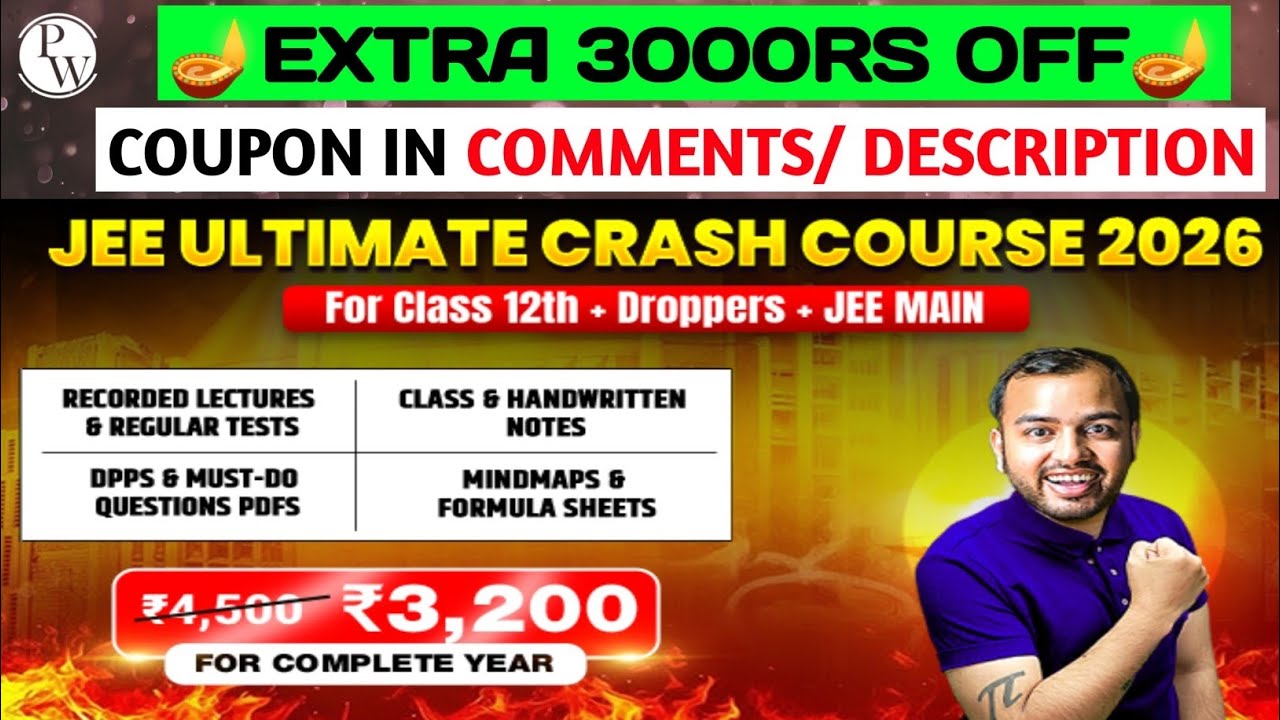 Jee Ultimate Crash Course 2026 Review PW Coupon Code 2026 Batch Physics ...