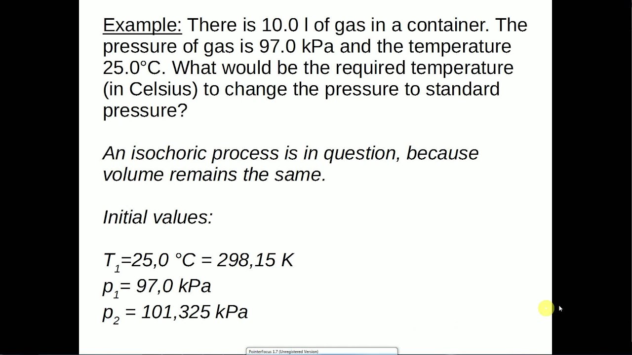 Isochoric process [Example] - YouTube