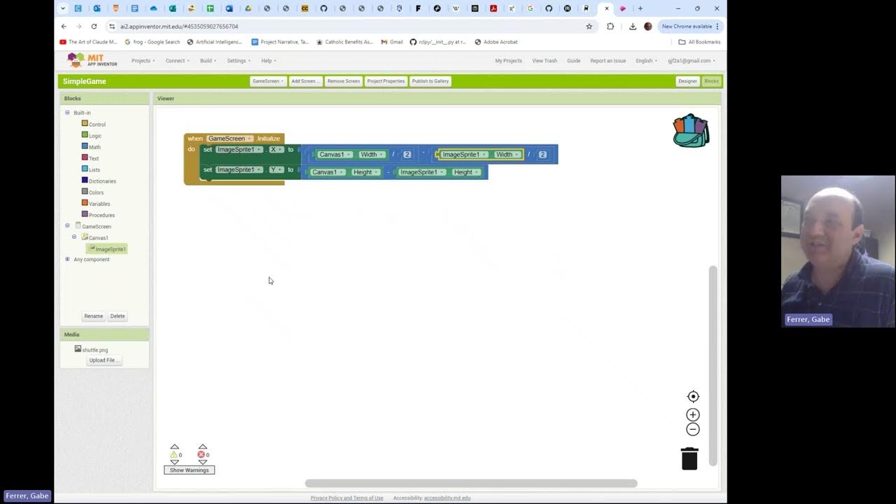 MIT App Inventor Video 12: Simple Game, part 1 - YouTube