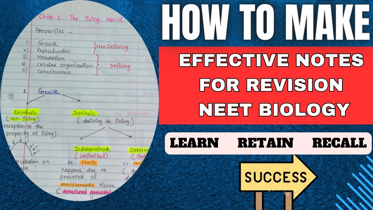 The Living World Fast revision notes with all points covered from NCERT ...