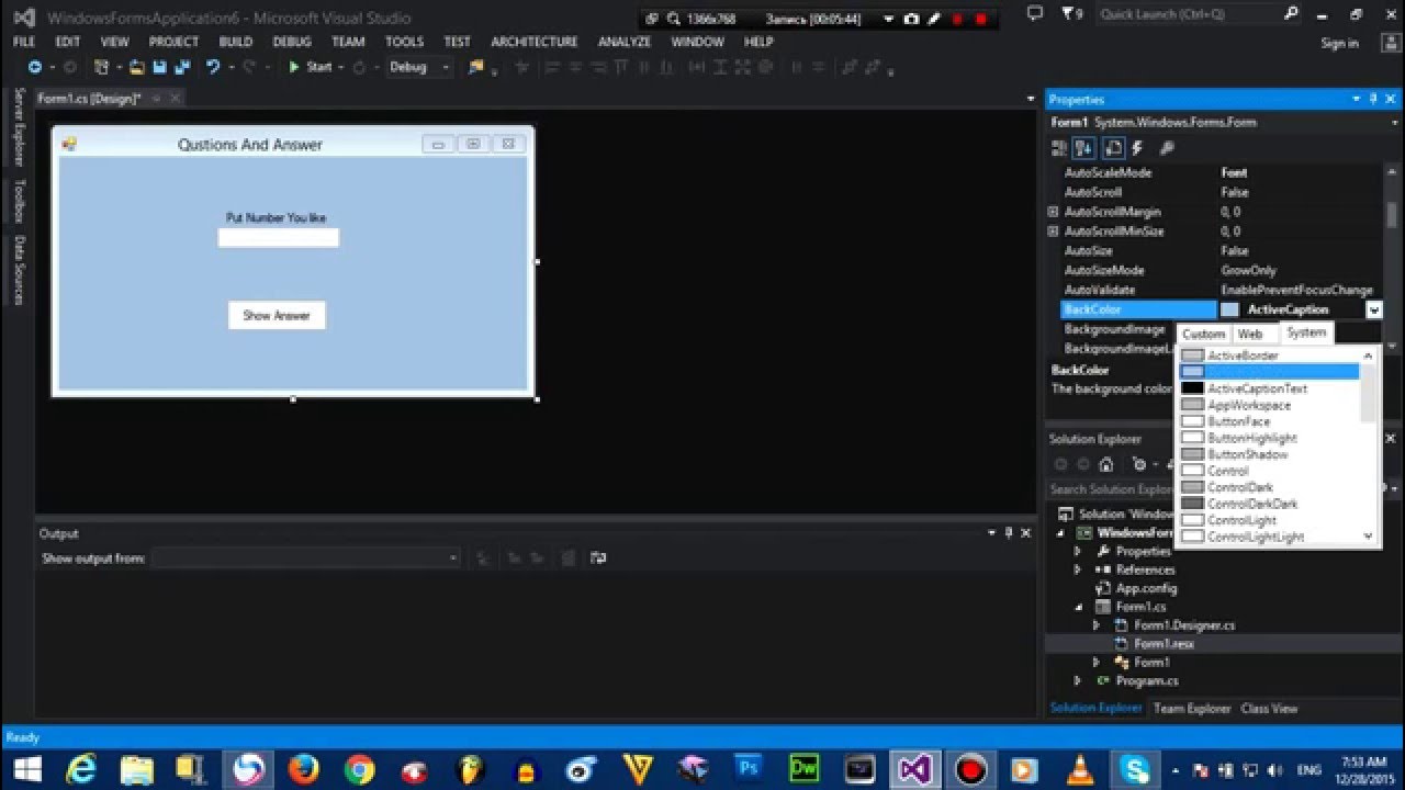 How to make Click button show text easy - YouTube