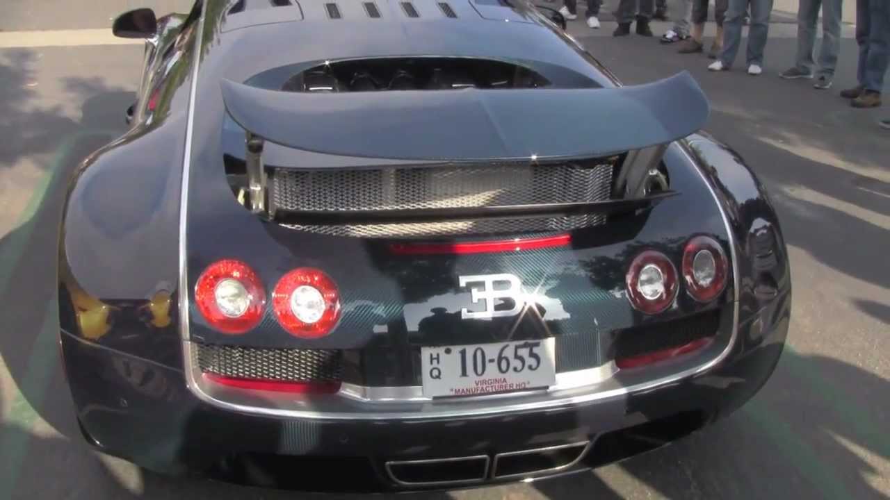 Ferrari Enzo Bugatti Veyron and Veyron Super Sport Start Ups - YouTube