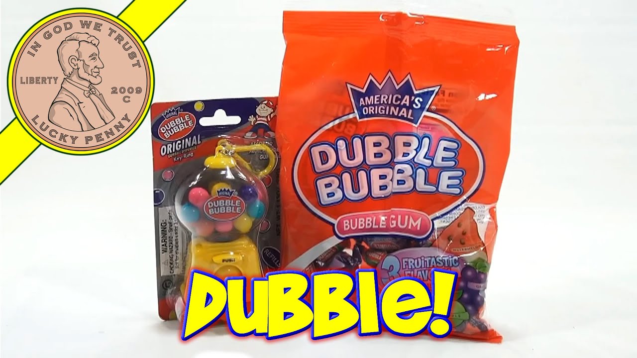 Dubble Bubble Mini Clip On Gumball Dispenser and 3 Fruitastic Flavors ...