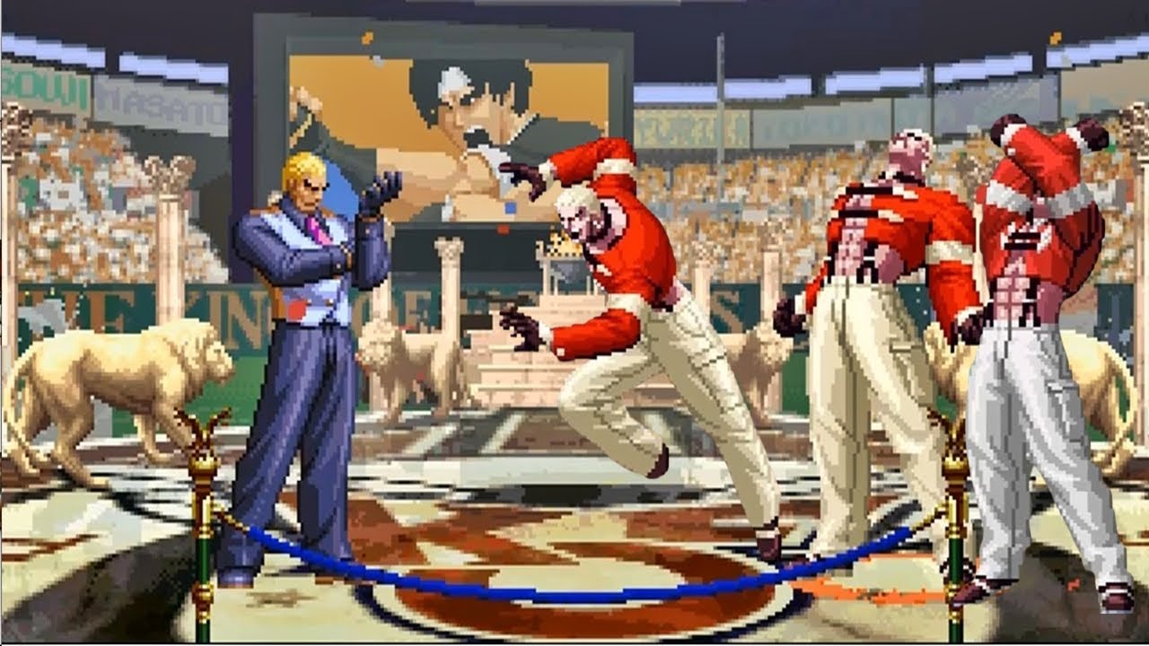 [KOF Mugen] geese-kai VS orochi yashiro TEAM - YouTube