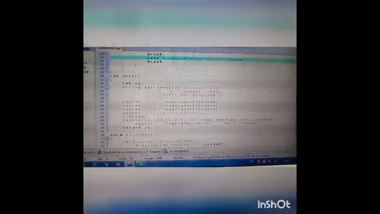 apagar y encender un LED Arduino Dev c++ - YouTube