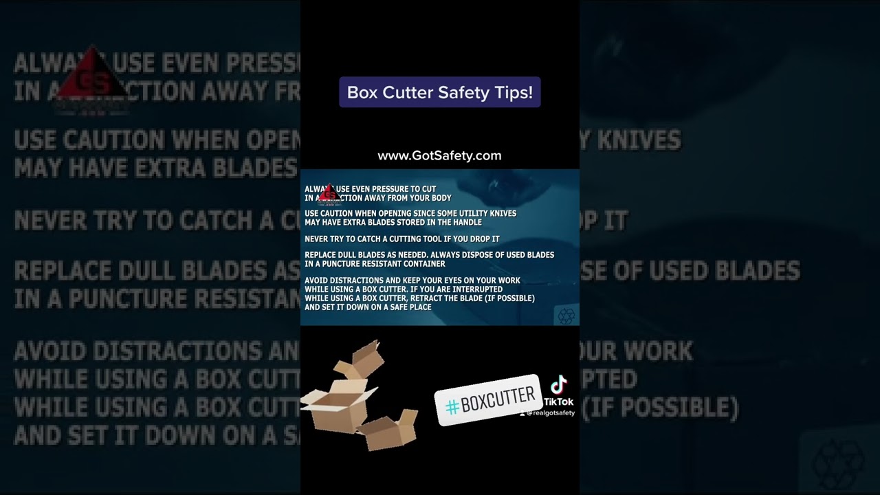 Do you use a box cutter at work? Follow these safety tips to avoid ...