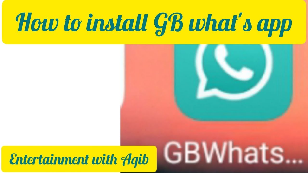 How to install GB what's app learn in a easy way | Entertainment with ...