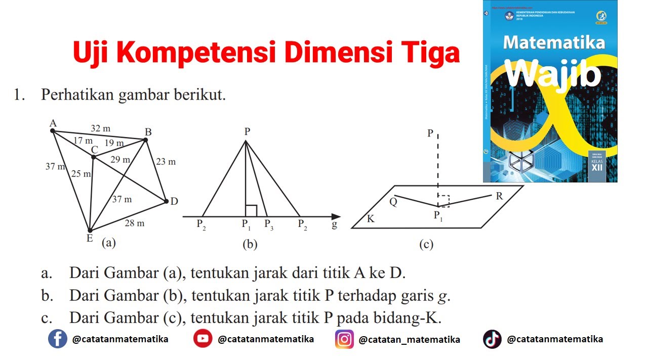 Pembahasan Soal Uji Kompetensi No. 1 - Dimensi Tiga Matematika Wajib ...