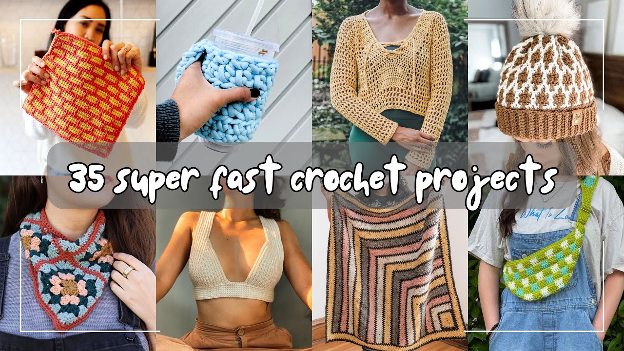Crochet QUICK & EASY: 35 Beginner-Friendly Patterns to Make in No Time ...